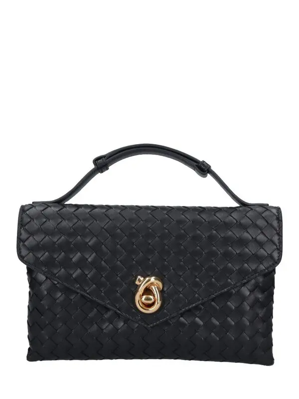 Bottega Veneta Knot Lock Shoulder Bag - Black