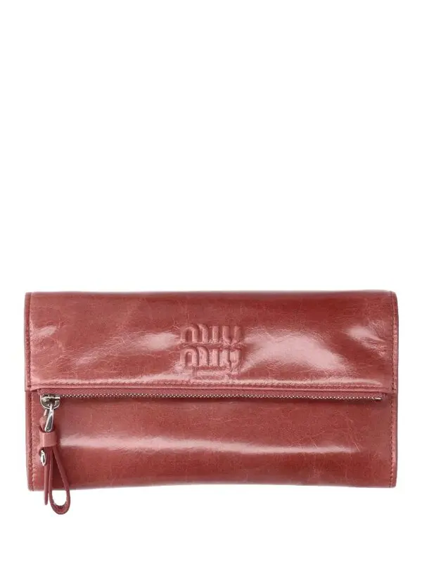 Miu Miu Logo Shoulder Bag - Pink