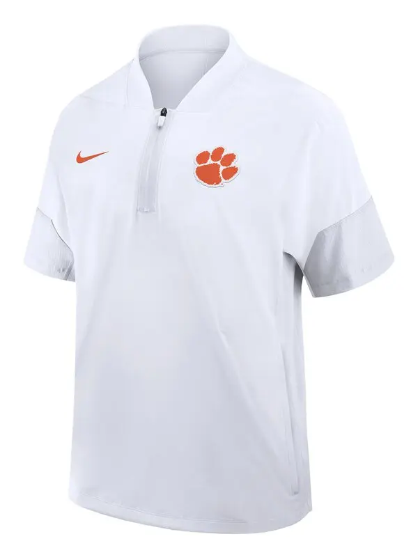 Nike College 1/2-zip Short-sleeve Hooded Jacket - White
