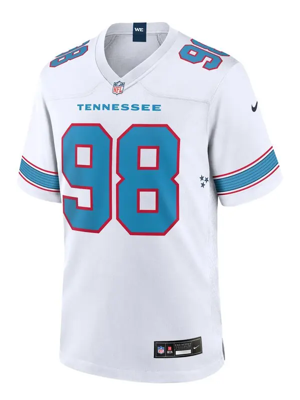 Nike Jeffery Simmons Tennessee Titans Nfl Game Jersey - White