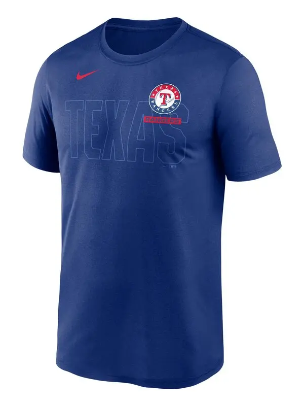 Nike Texas Rangers Knockout Team Legend Dri-fit Mlb T-shirt - Blue