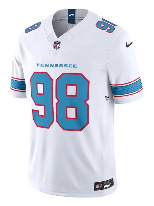 Nike Jeffery Simmons Tennessee Titans Dri-fit Nfl Limited Jersey - White