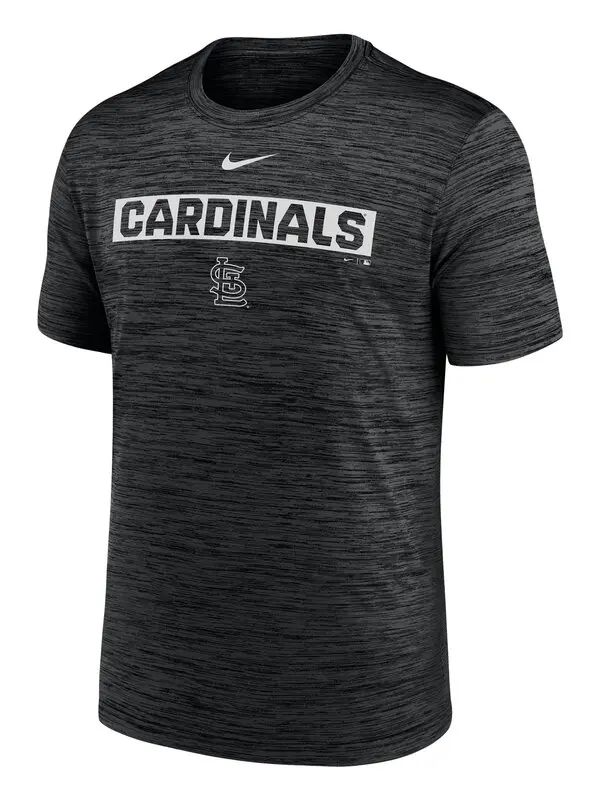 Nike St. Louis Cardinals Velocity Dri-fit Mlb T-shirt - Black