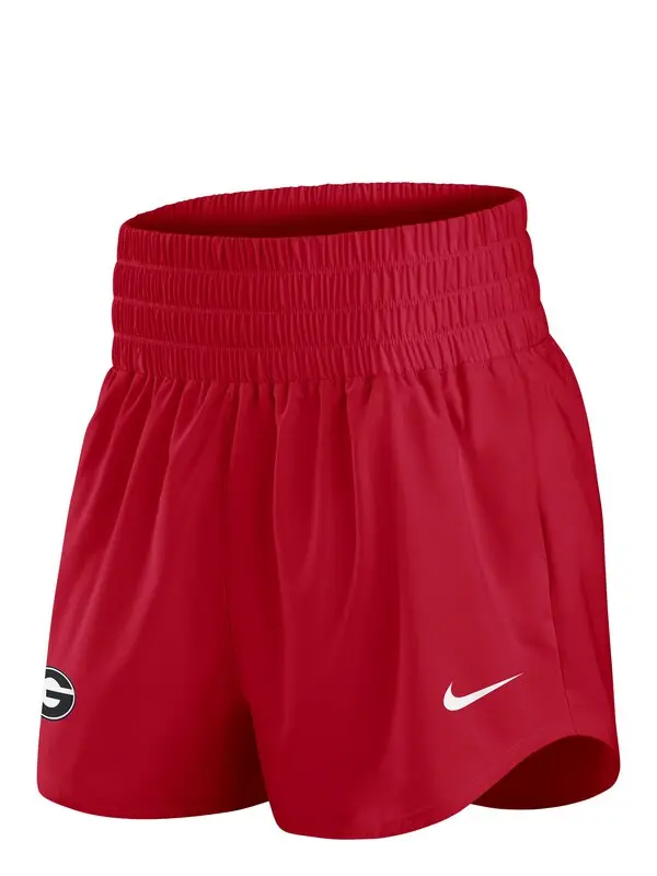 Nike Georgia Primary Logo Dri-fit College Shorts - Red
