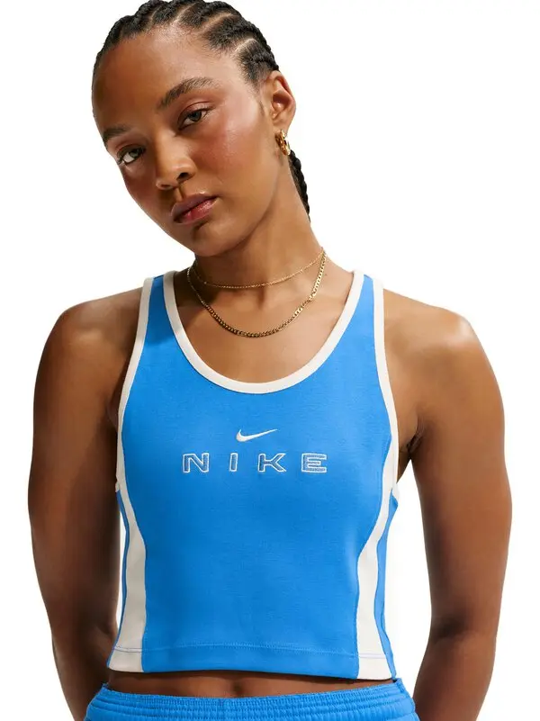 Nike Sportswear Tight Graphic Tank Top - Blue