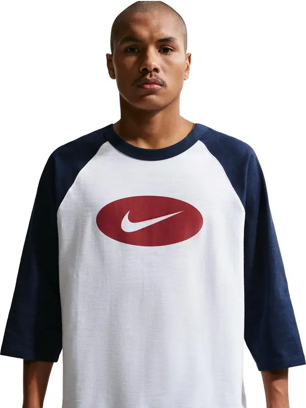 Nike Club 3/4-sleeve Raglan Top - Blue