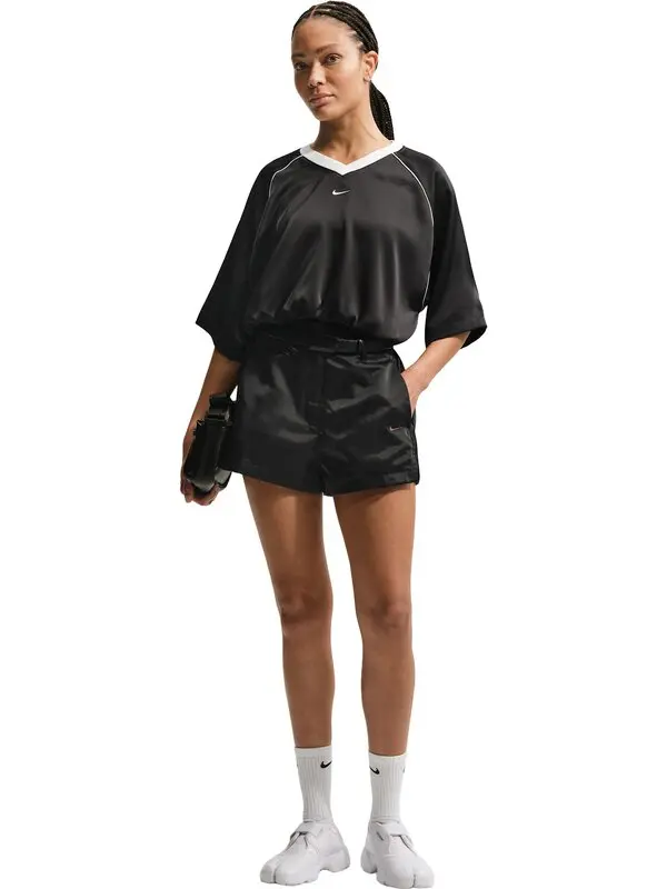 Nike Sportswear High-waisted Satin Hot Shorts - Black