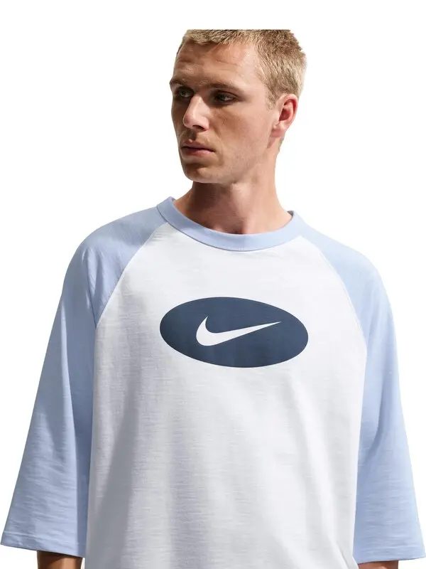 Nike Club 3/4-sleeve Raglan Top - Blue