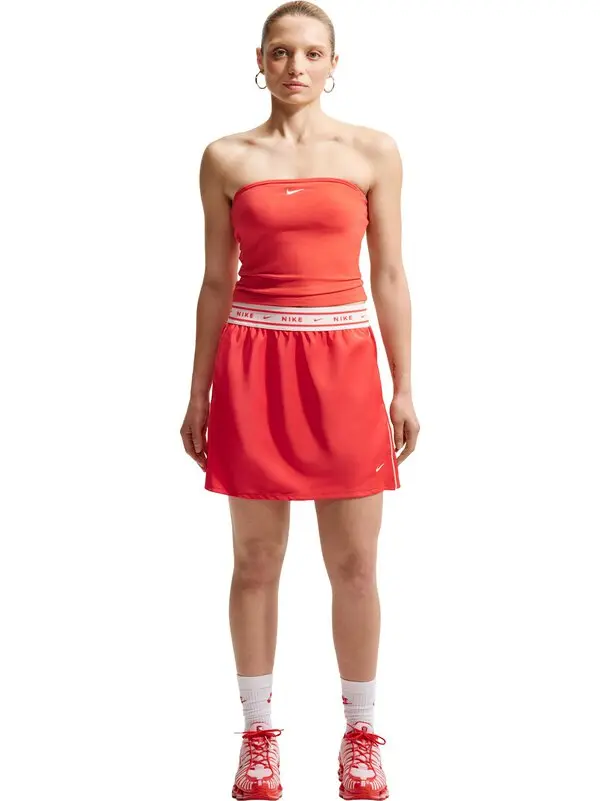 Nike Sportswear Satin Skirt - Red