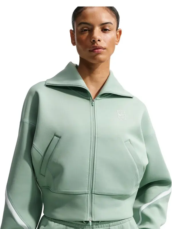 Nike Advantage Dri-fit Full-zip Tennis Jacket - Green