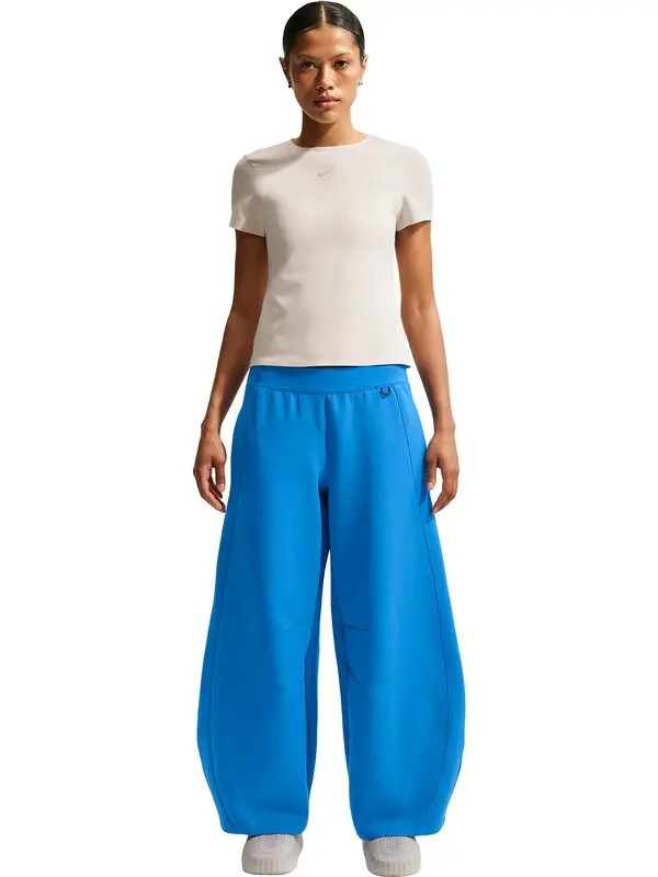 Nike 24.7 Impossiblysoft High-waisted Wide-leg Pants - Blue