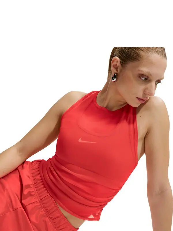 Nike Sportswear Tight Sheer Tank Top - Red