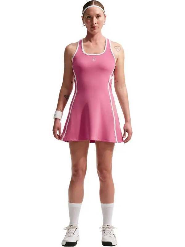 Nike Court Advantage Dri-fit Tennis Dress - Pink