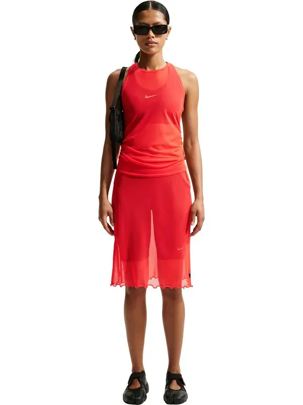 Nike Sportswear Slim Sheer Skirt - Red