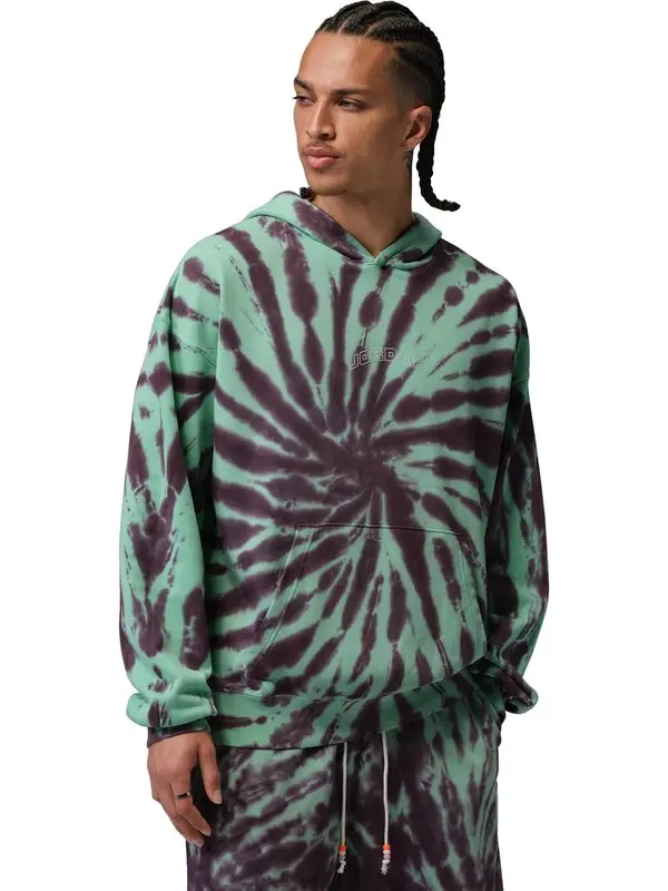 JORDAN Brooklyn Fleece Tie-dye Pullover Hoodie - Green