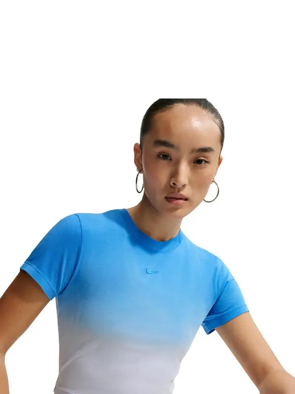 Nike Sportswear Chill Knit Slim Cropped T-shirt - Blue