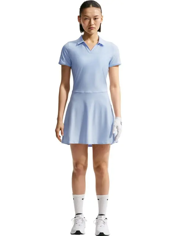 Nike Victory Dri-fit Golf Polo Dress - Blue