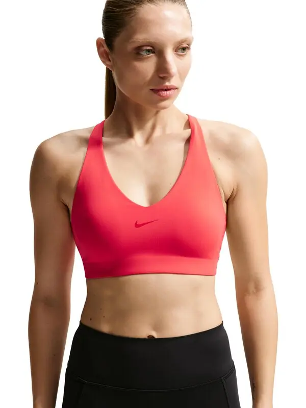 Nike Universa Medium-support Padded Sport Bra - Red