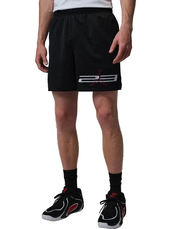 JORDAN Dri-fit Mesh Graphic Shorts - Black