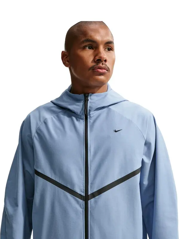 Nike Tech Shori Knit Full-zip Windrunner Jacket - Blue