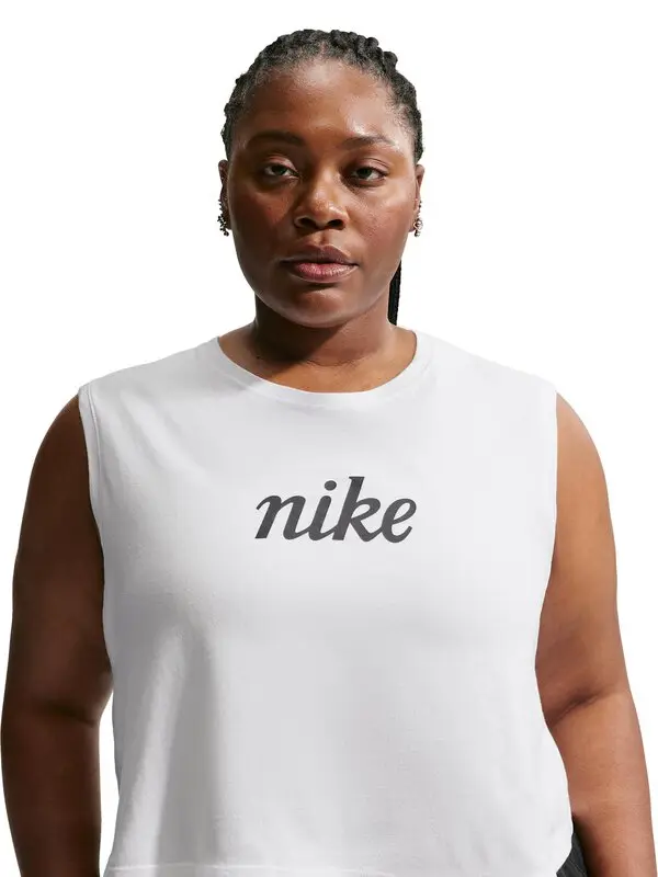 Nike Sportswear Club Loose Cropped Tank Top - White