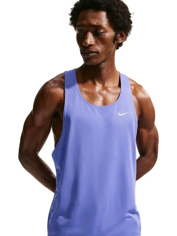 Nike Fast Dri-fit Running Singlet - Blue