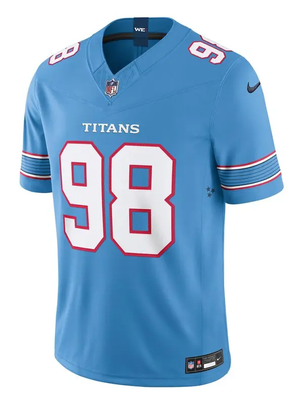 Nike Jeffery Simmons Tennessee Titans Dri-fit Nfl Limited Jersey - Blue