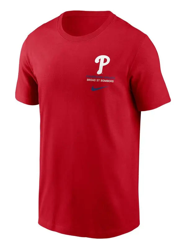 Nike Philadelphia Phillies 2-hit Mlb T-shirt - Red