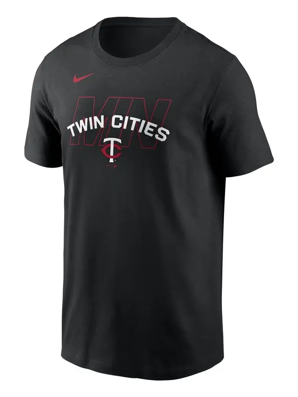Nike Minnesota Twins Fashion Mlb T-shirt - Black