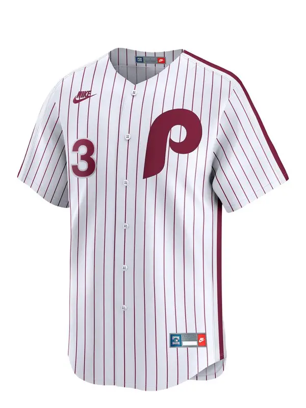 Nike Bryce Harper Philadelphia Phillies Cooperstown Dri-fit Mlb Limited Jersey - White
