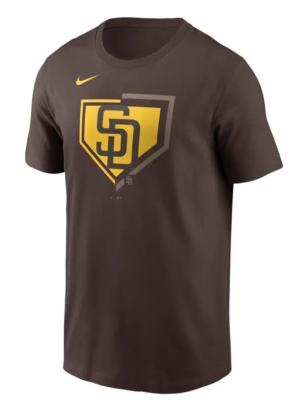 Nike San Diego Padres Icon Mlb T-shirt - Brown