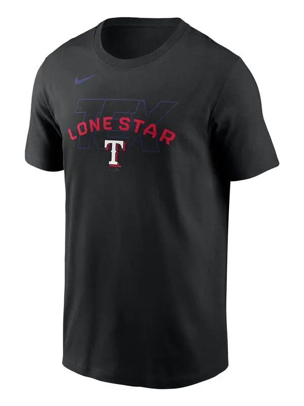 Nike Texas Rangers Fashion Mlb T-shirt - Black