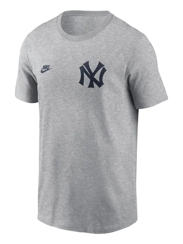 Nike New York Yankees Cooperstown 2-hit Large Logo Mlb T-shirt - Grey