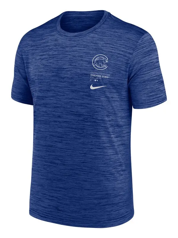 Nike Chicago Cubs Velocity Dri-fit Mlb T-shirt - Blue