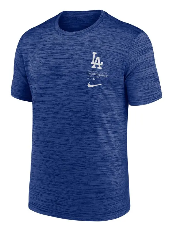 Nike Los Angeles Dodgers Velocity Dri-fit Mlb T-shirt - Blue