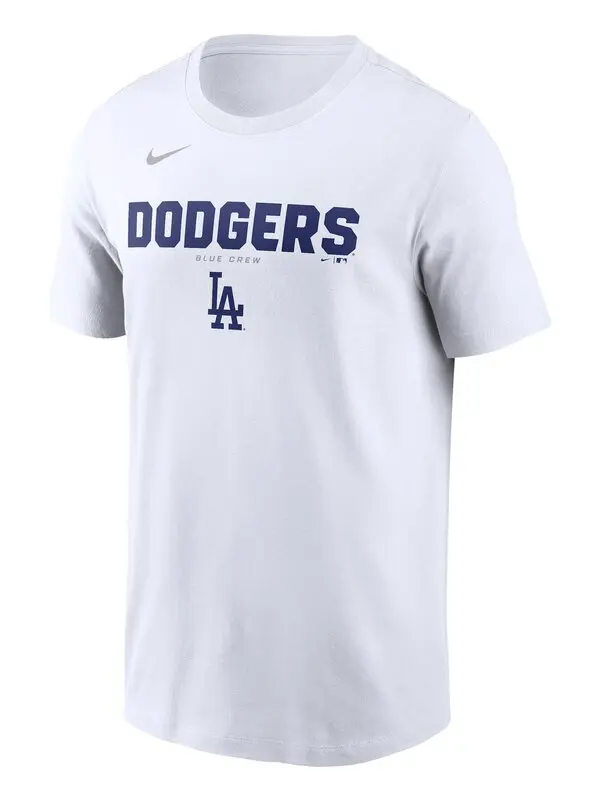 Nike Los Angeles Dodgers Bold Team Name Mlb T-shirt - White