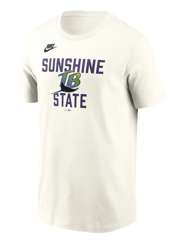 Nike Tampa Bay Rays Cooperstown '70s Inspired Mlb T-shirt - White