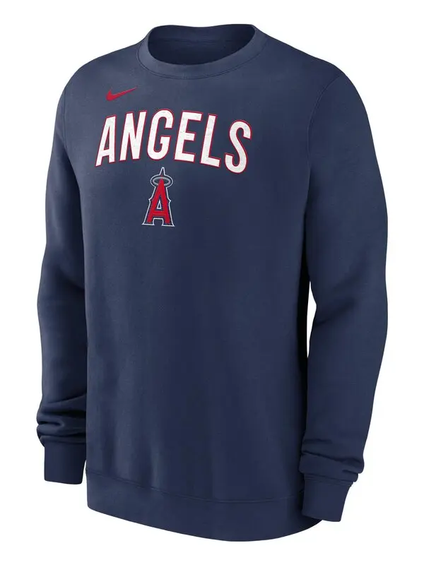 Nike Los Angeles Angels Mlb Pullover Crew - Blue