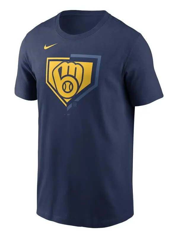 Nike Milwaukee Brewers Icon Mlb T-shirt - Blue
