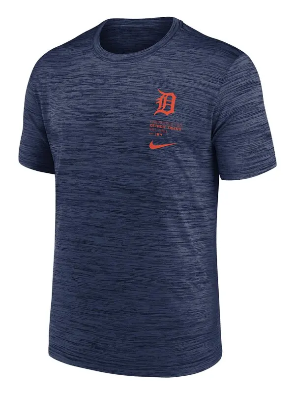 Nike Detroit Tigers Velocity Dri-fit Mlb T-shirt - Blue