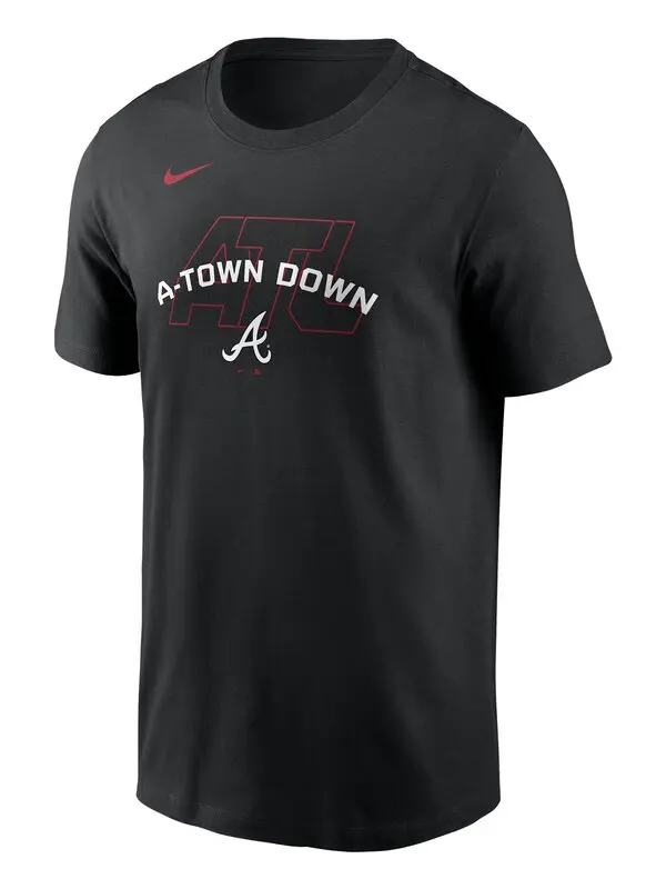 Nike Atlanta Braves Fashion Mlb T-shirt - Black