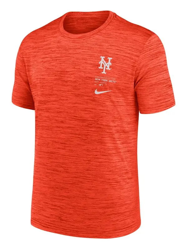 Nike New York Mets Velocity Dri-fit Mlb T-shirt - Orange