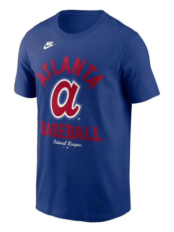 Nike Atlanta Braves Cooperstown Mlb T-shirt - Blue