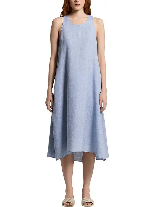 Peserico Sleeveless Midi Dress - Dust Light Blue