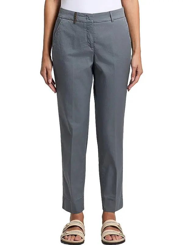 Peserico Cigarette Trousers - Aviator Blue