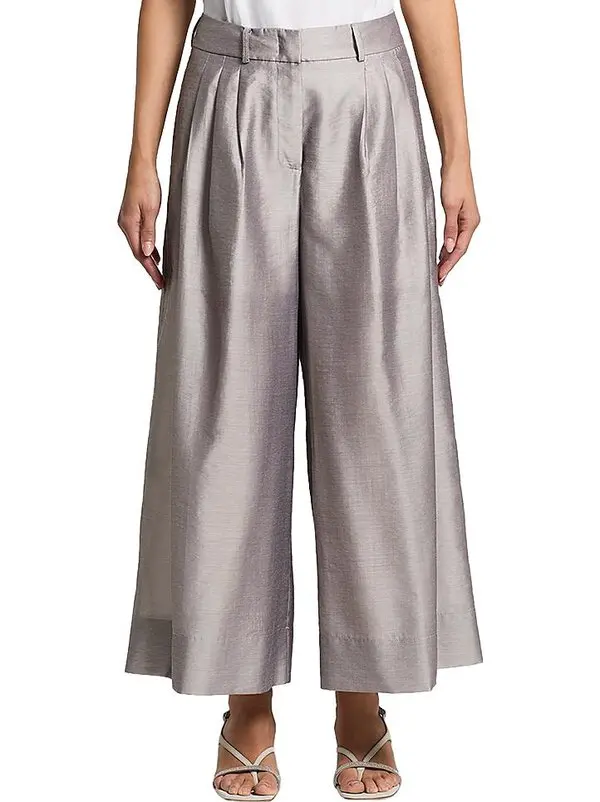 Peserico Triple Dart Trousers - Gray