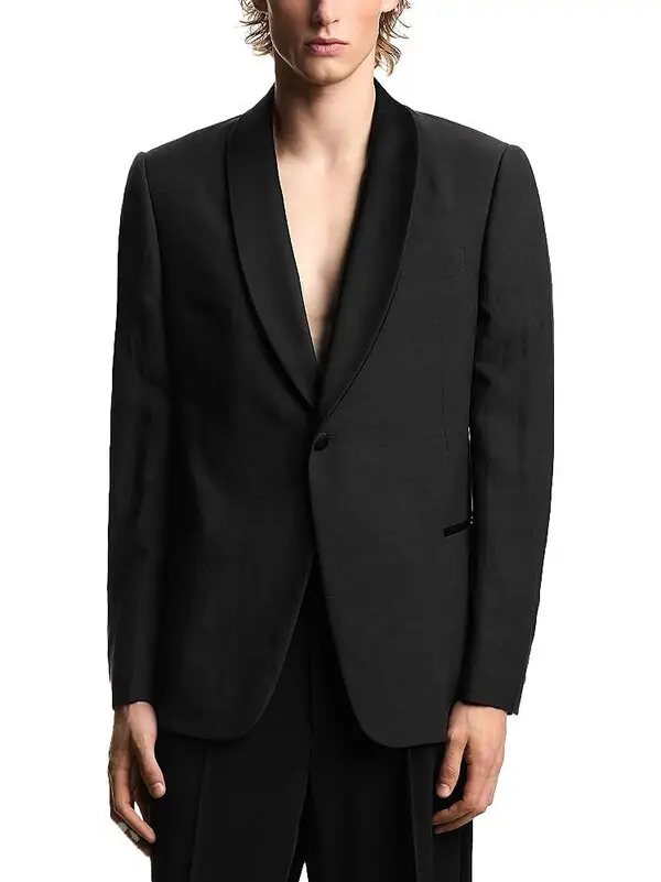 Emporio Armani Executive Line Regular Fit Dinner Jacket - Anthracite