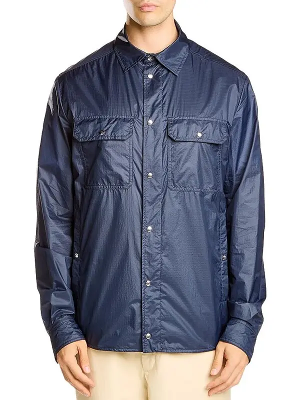 Moncler Transparent Nylon Pocket Shirt Jacket - Navy