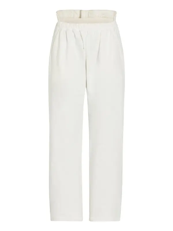 BETTTER Contrasting Straight-leg Trousers - White