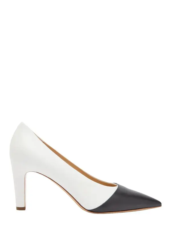 Gabriela Hearst Empress 65 Leather Pumps - White